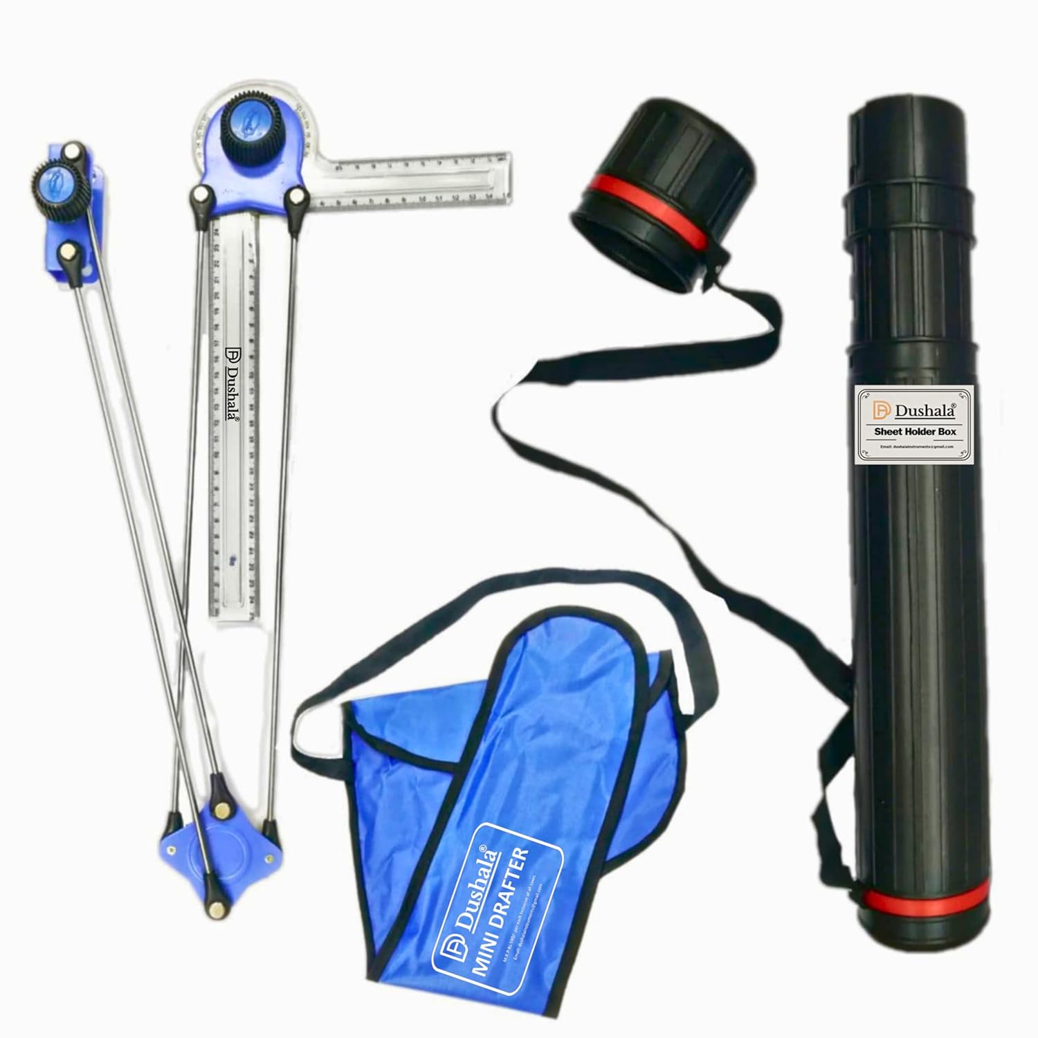 DUSHALA Mini Drafter and Sheet Holder Box for Engineering Drawing ...