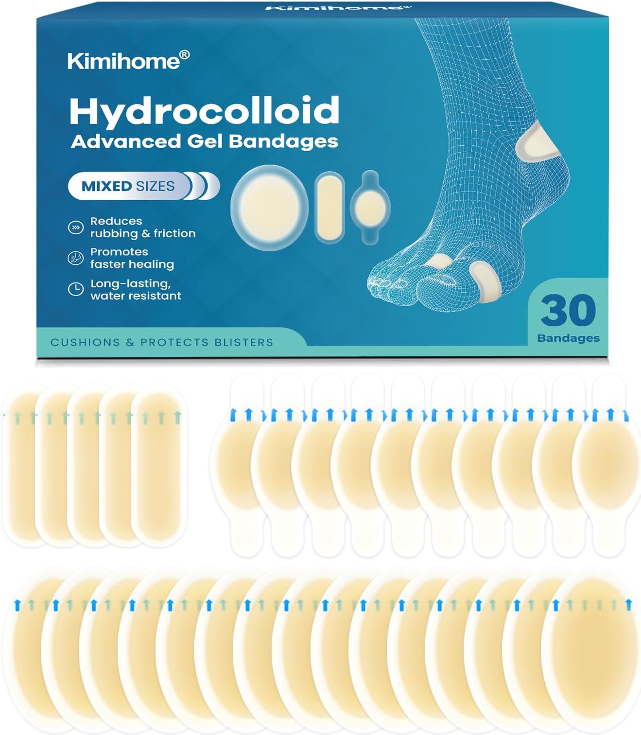 Amazon.com: Compeed Sports Heel Blister Plasters, 5 Hydrocolloid ...