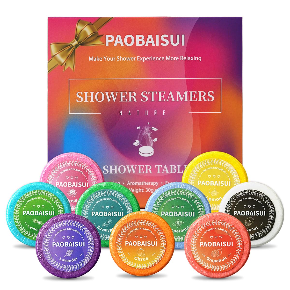 Amazon.com: PAOBAISUI 9 Pack Shower Steamers Aromatherapy Shower ...