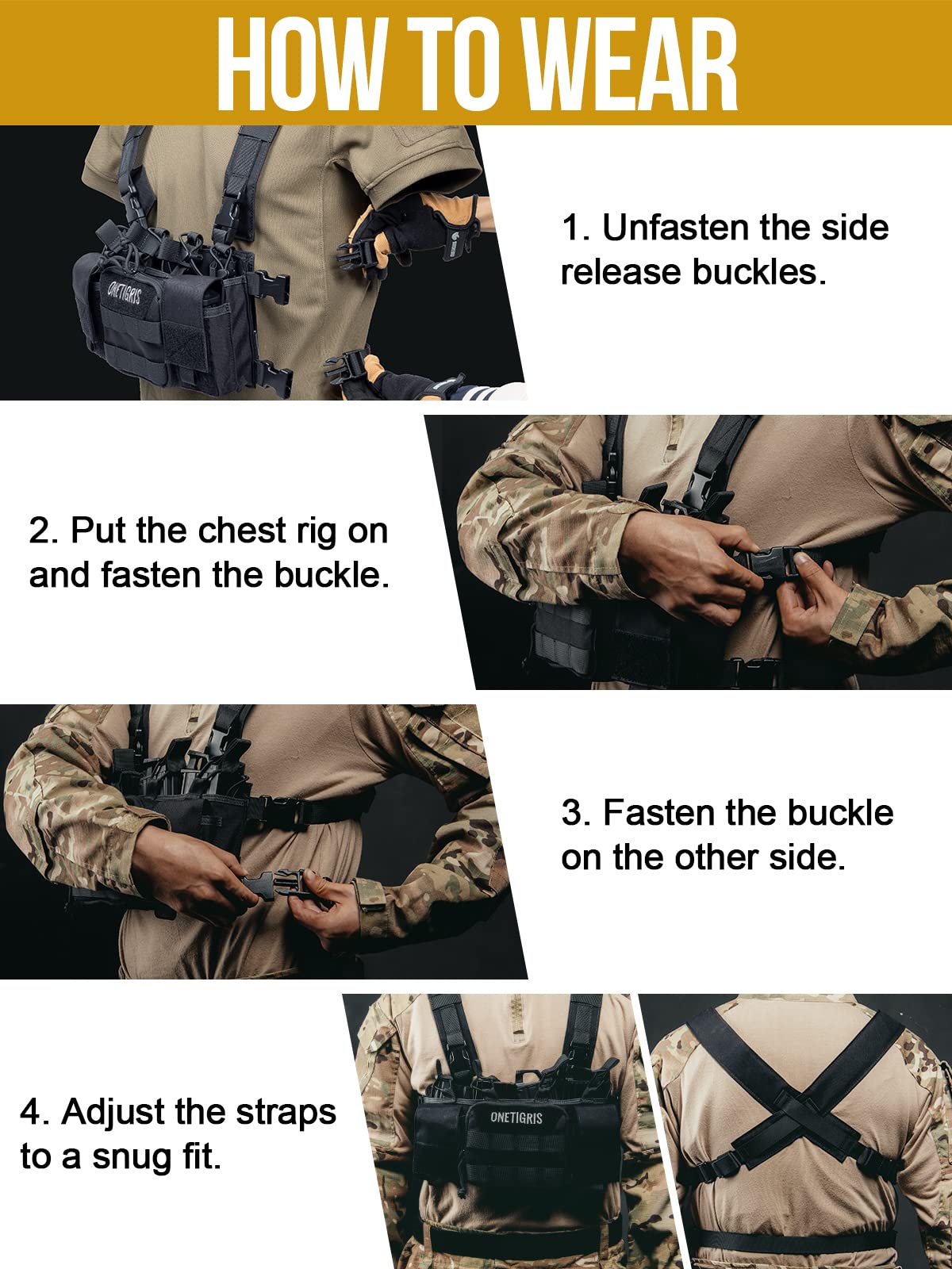 Snapklik.com : Chest Rig, MOLLE Airsoft Chest Rigs Tactical Chest Rig ...