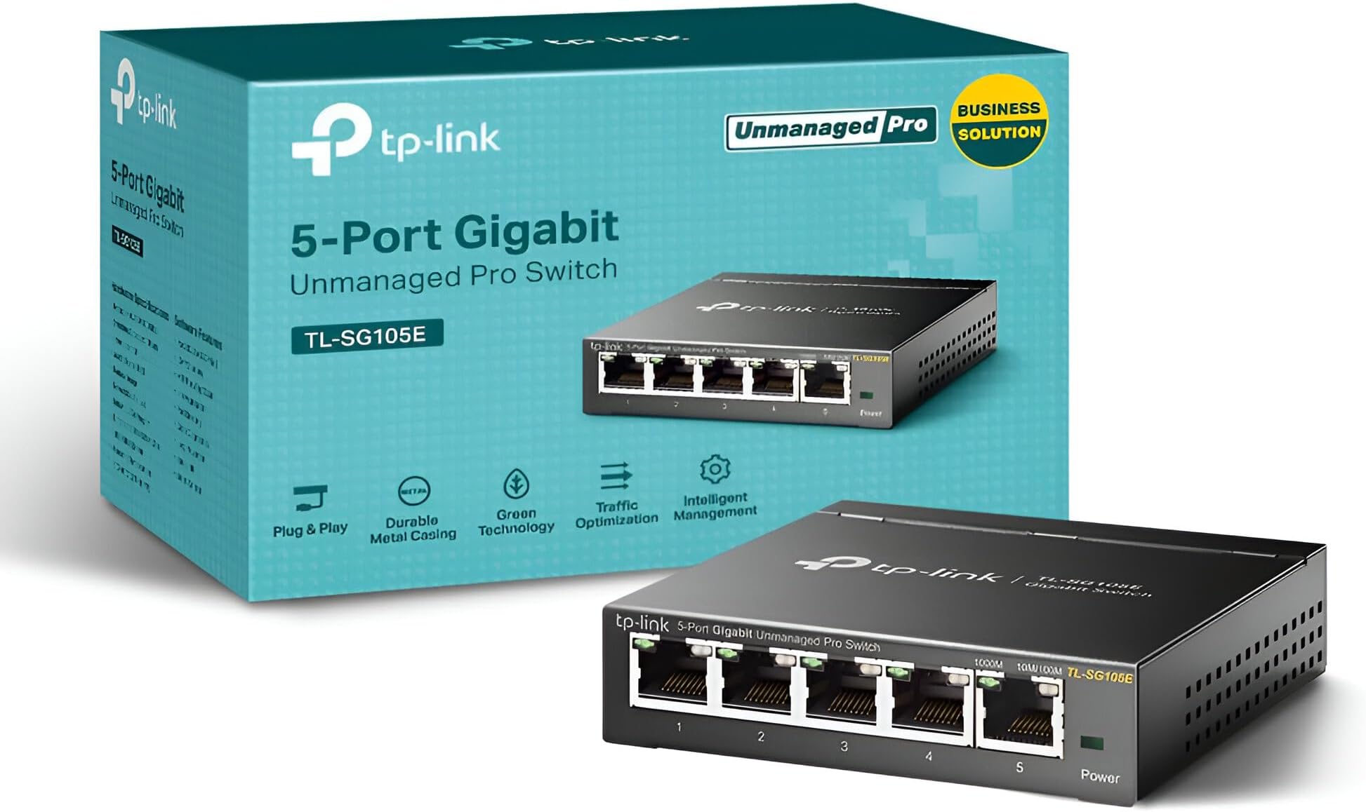 Amazon.com: TP-Link TL-SG105E | 5 Port Gigabit Switch | Easy Smart ...
