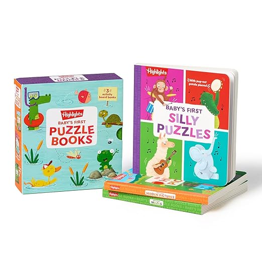 Baby’s First Puzzle Books: Set of Interactive Baby Books for Sensory ...