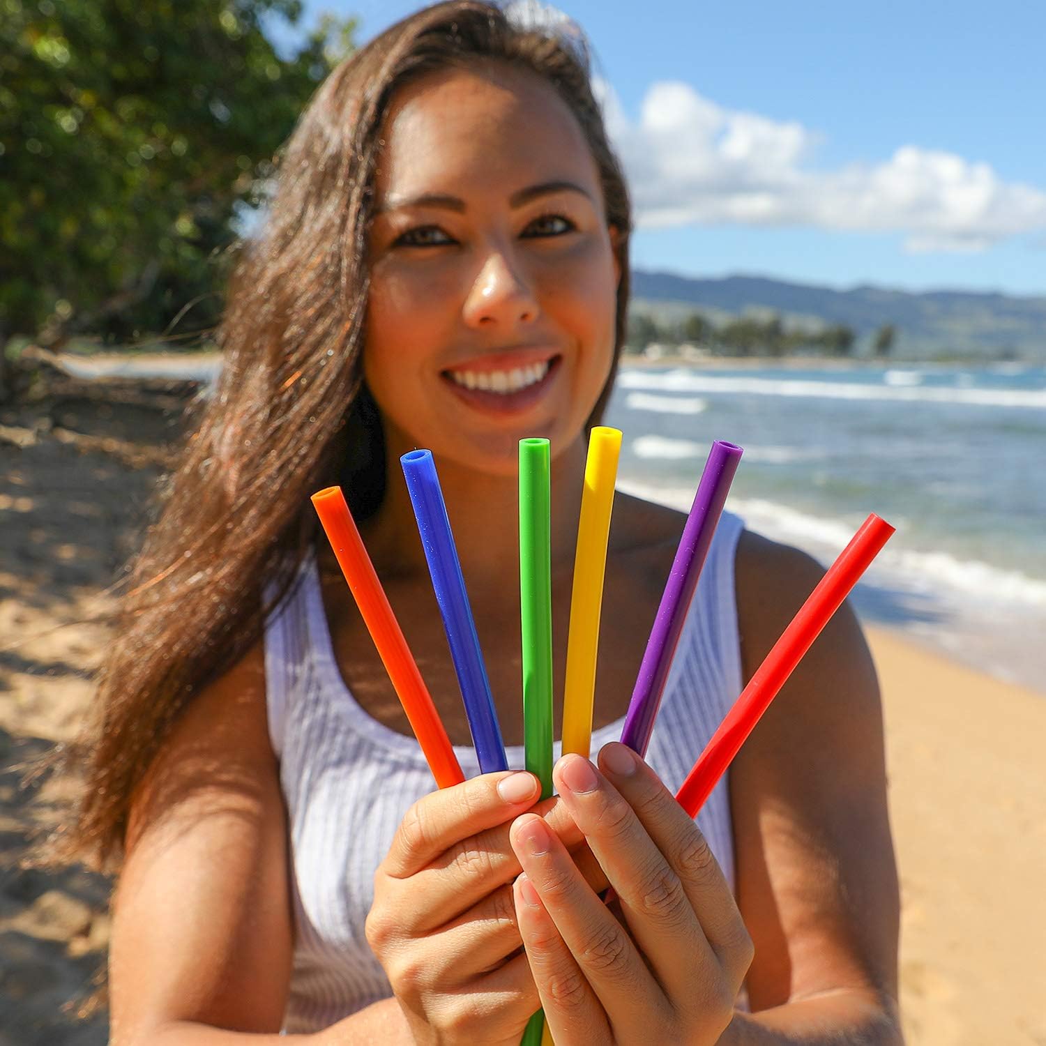 Silicone Reusable Straws with Pouch Case (Dounut) – CookingFreshs