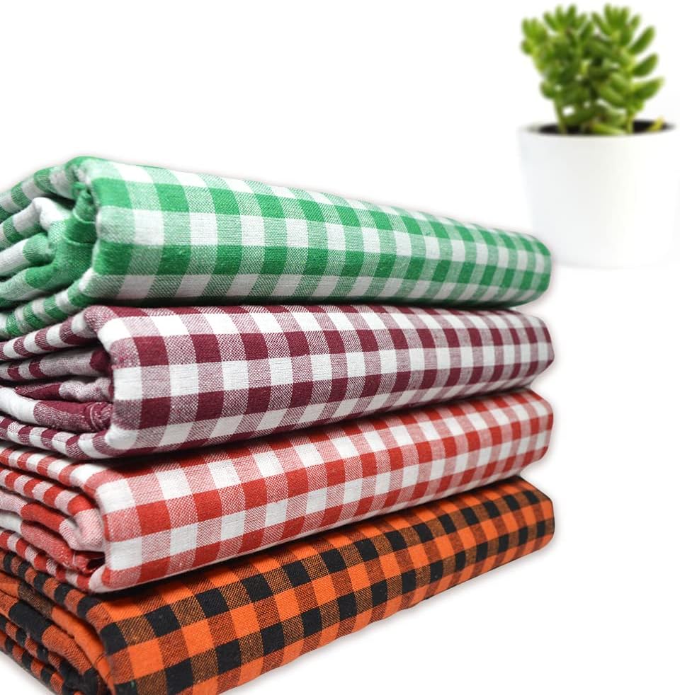 Strotam Pure Cotton Handloom Bath Towel 110 GSM Large Size Bankura ...