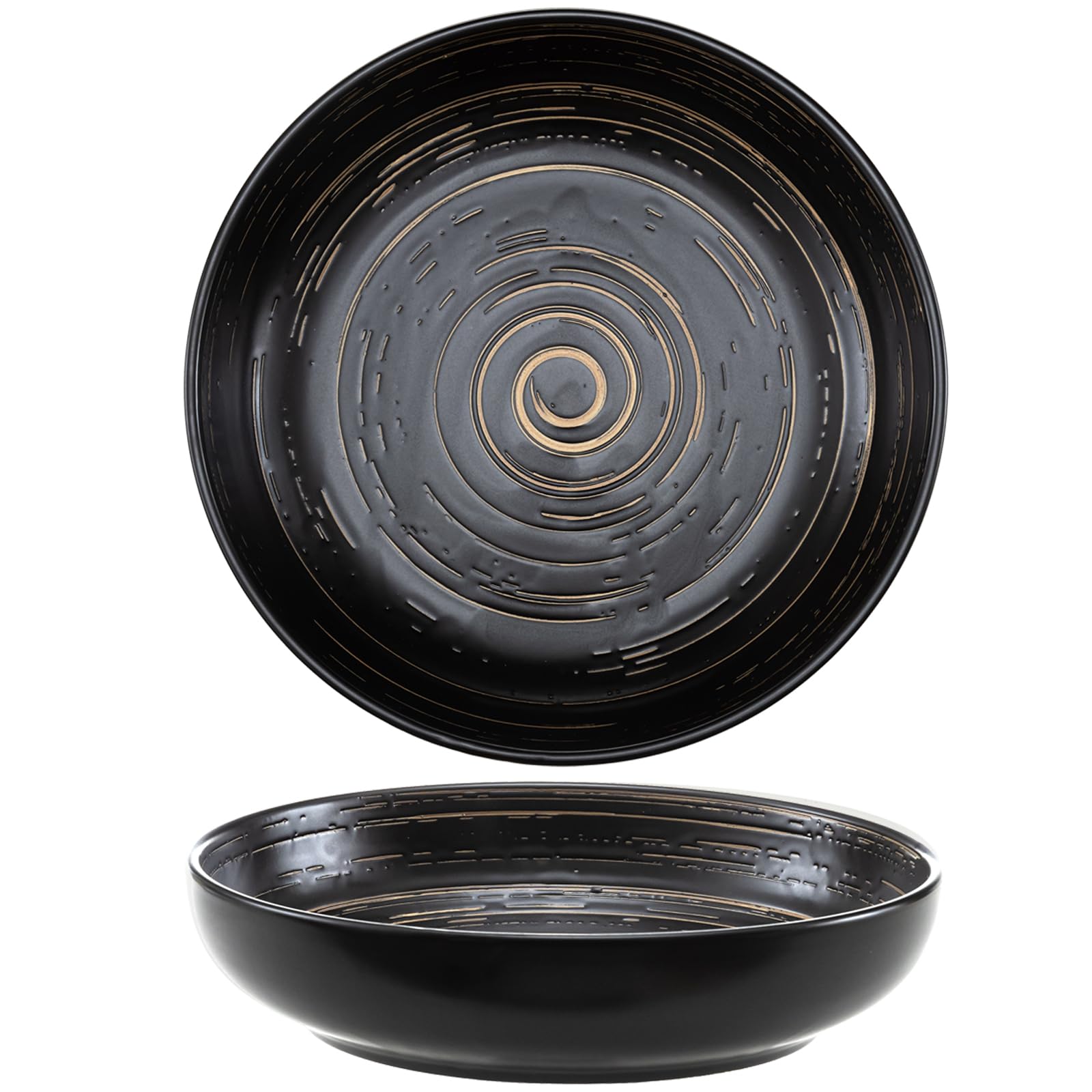 10 Inch Large Ceramic Serving Bowls, Big Fruit Salad Bowls, Decorative ...