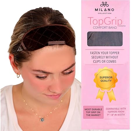 Amazon.com : MILANO COLLECTION Top Grip: Glueless Velvet No-Slip Wig ...