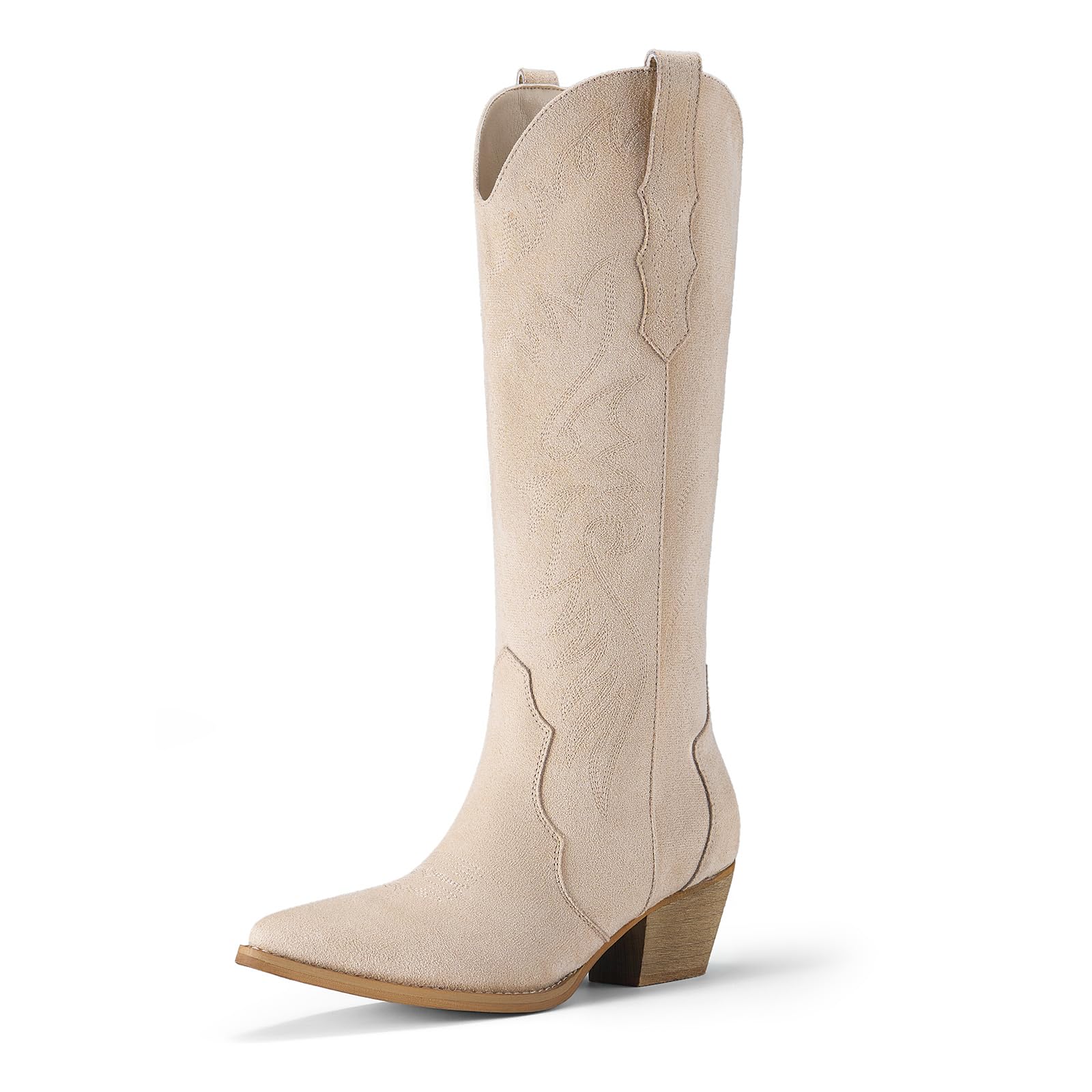 Snapklik.com : Rollda Cowboy Boots For Women Cowgirl Boots Embroidered ...