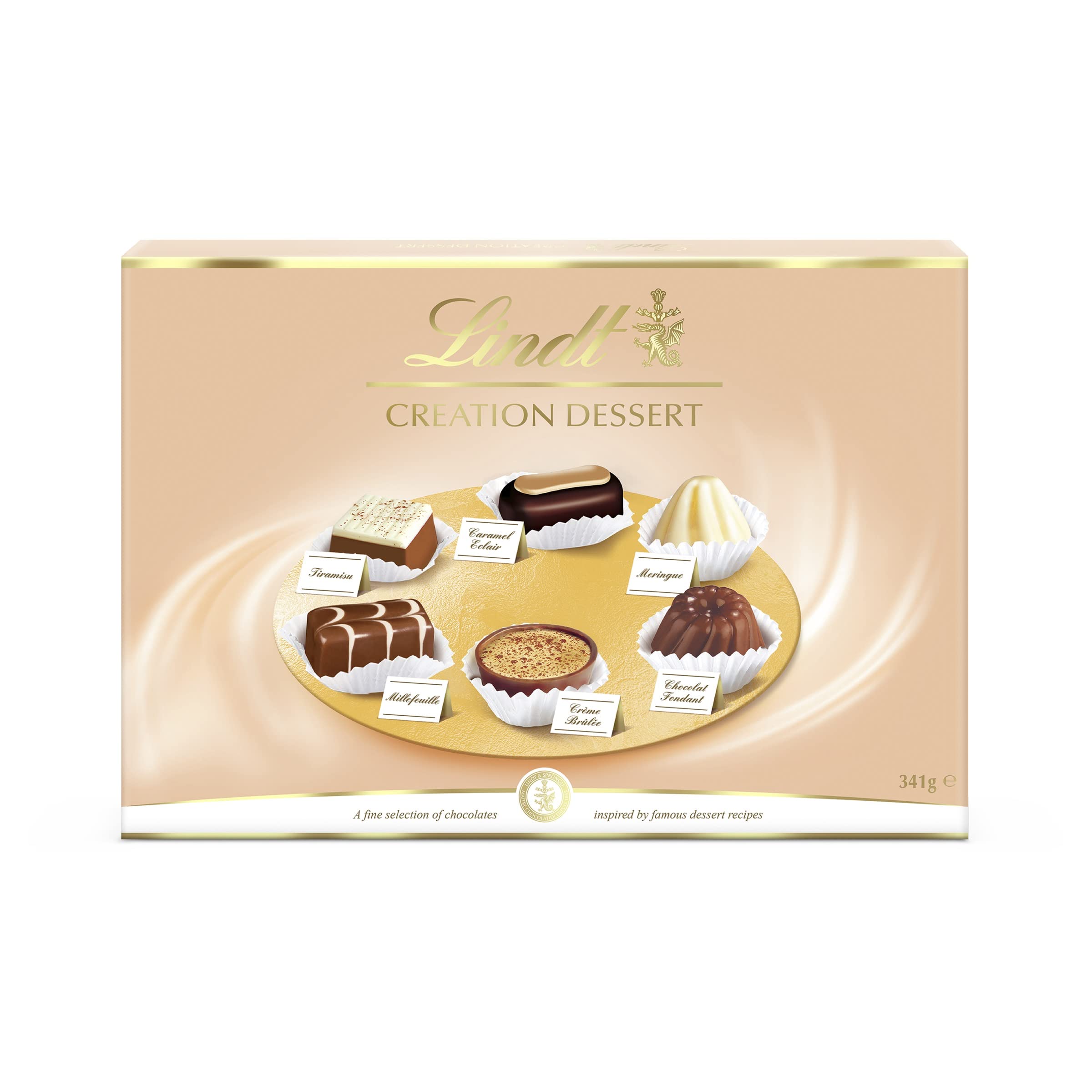 Lindt Creation Dessert - 40 Assorted Fine Dark, Milk and White ...