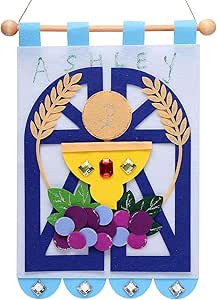 Amazon.com: Mindsoft First Communion Banner Kit Catholic Craft Pack ...
