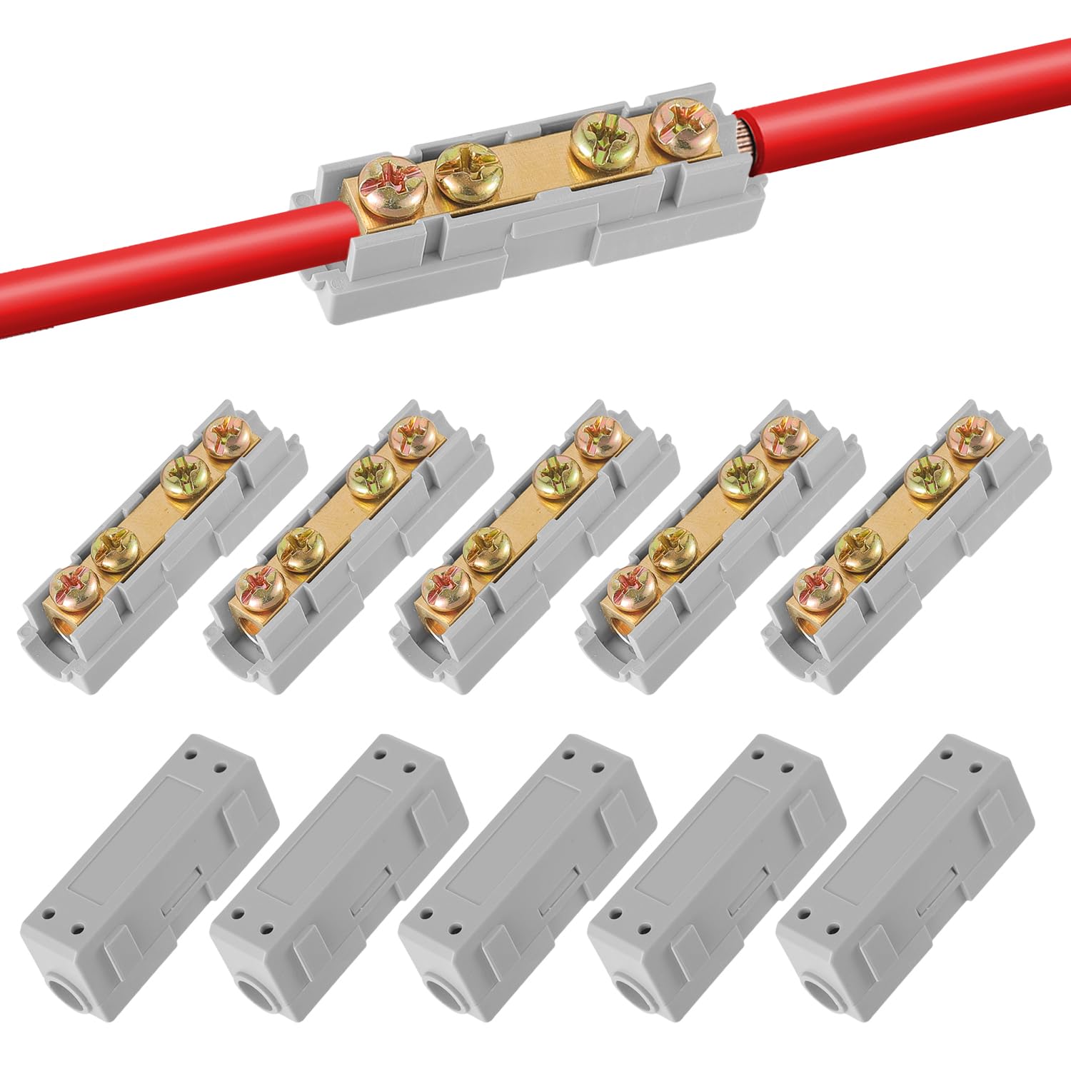 Snapklik.com : HUAREW 10Pcs 6 AWG Gauge Wire Connector Nut Kit
