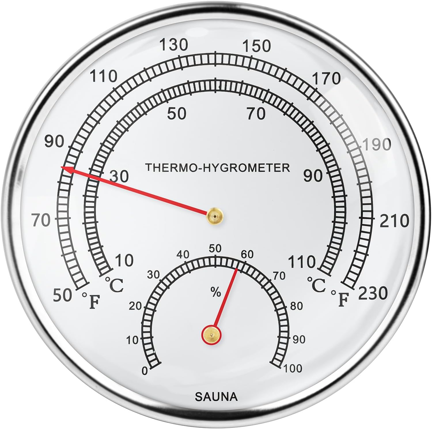 Amazon.com : yintok Sauna Thermometer and Hygrometer, 2 in 1 Sauna ...
