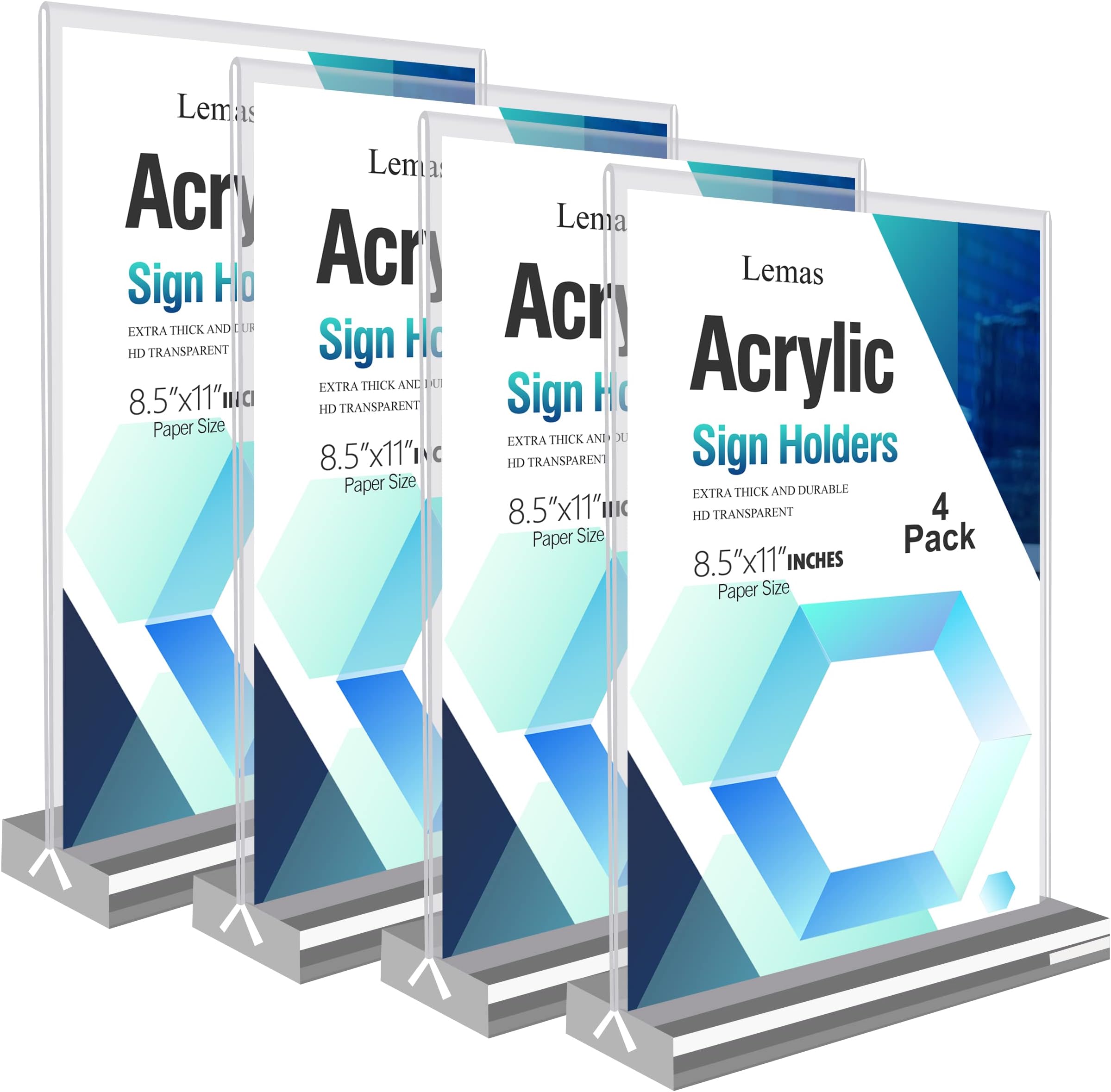 Amazon.com: Walnut Wood Sign Holder Vertical Table Card Flip Display 6 ...