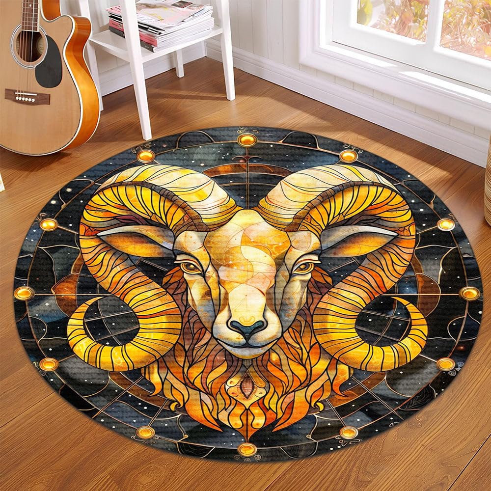 Round zodiac rug 60 photos - Astrologytoyou.com