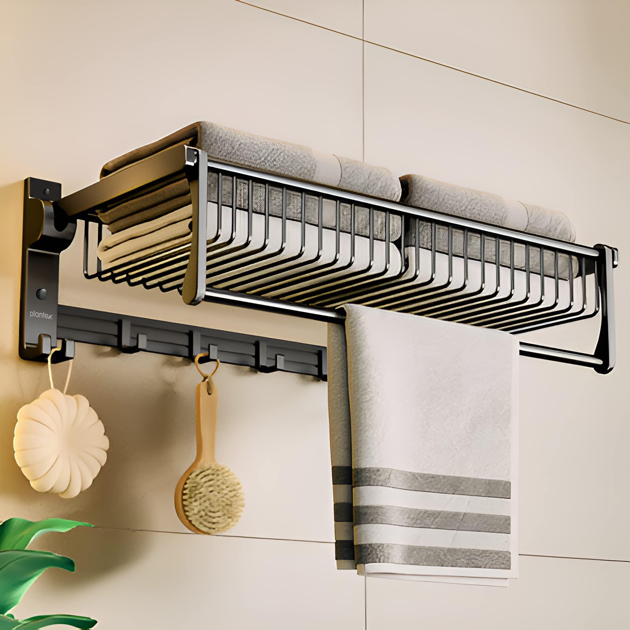 Jaquar Brass 600mm Long Towel Rack (Chrome) : Amazon.in: Home Improvement
