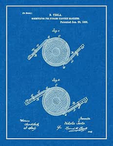Amazon.com: Tesla Commutator for Dynamo-Electric Machines Patent Print ...