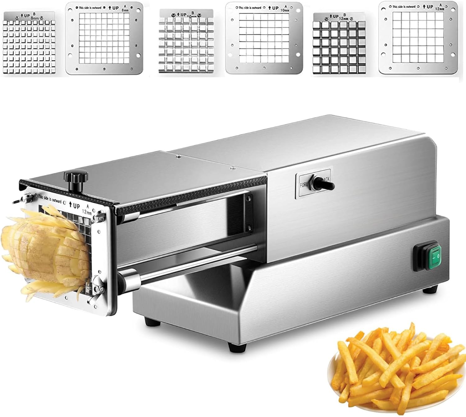Amazon.com: Commercial Electric French Fries Cutting Machine, Potato ...
