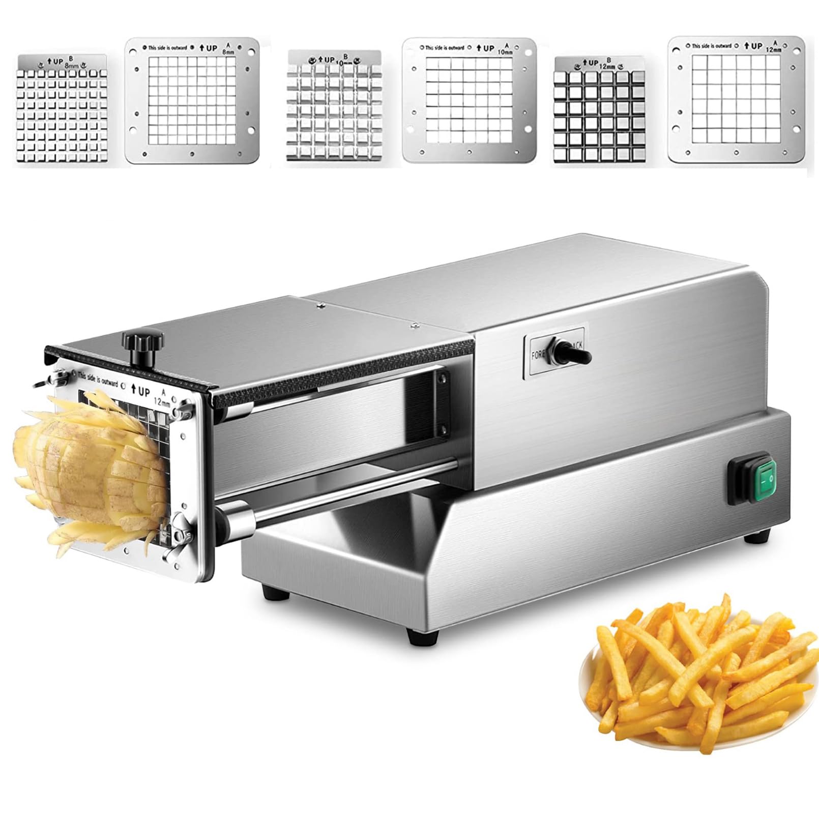 Amazon.com: Commercial Electric French Fries Cutting Machine, Potato ...