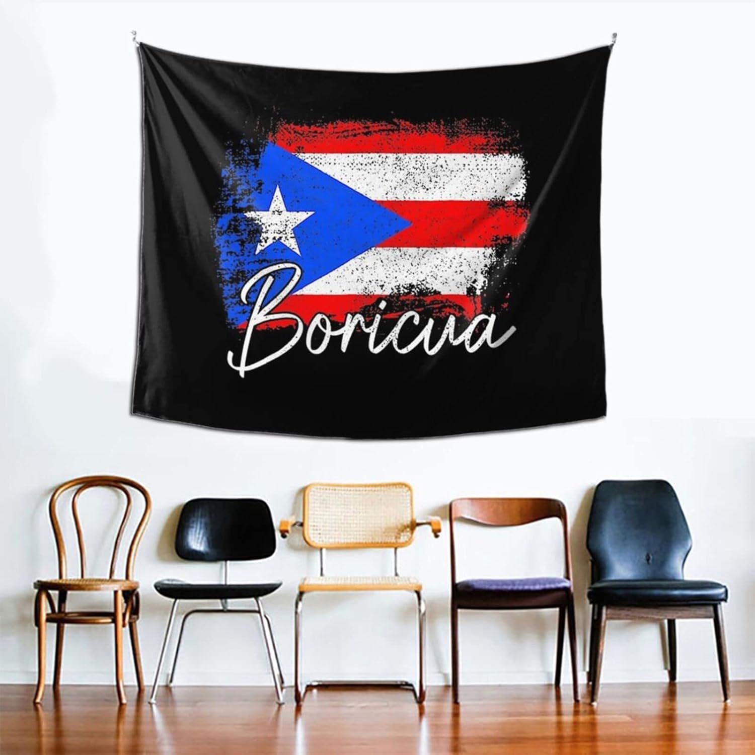 ASYG Bonito tapiz decorativo de pared con bandera de Puerto Rico, tapiz ...