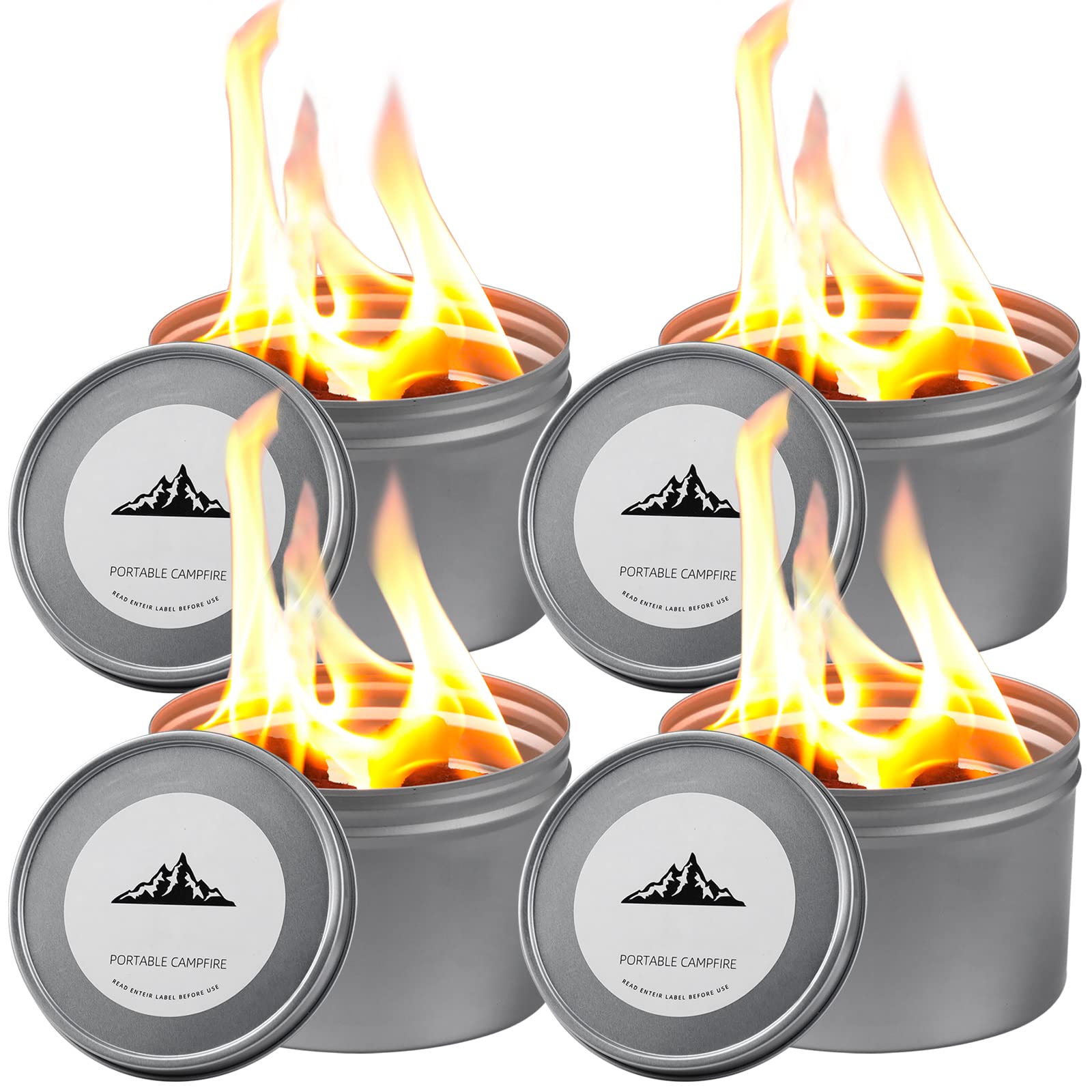 Amazon.com : 4 Pack of Portable Campfire, Compact Outdoor Portable Fire ...