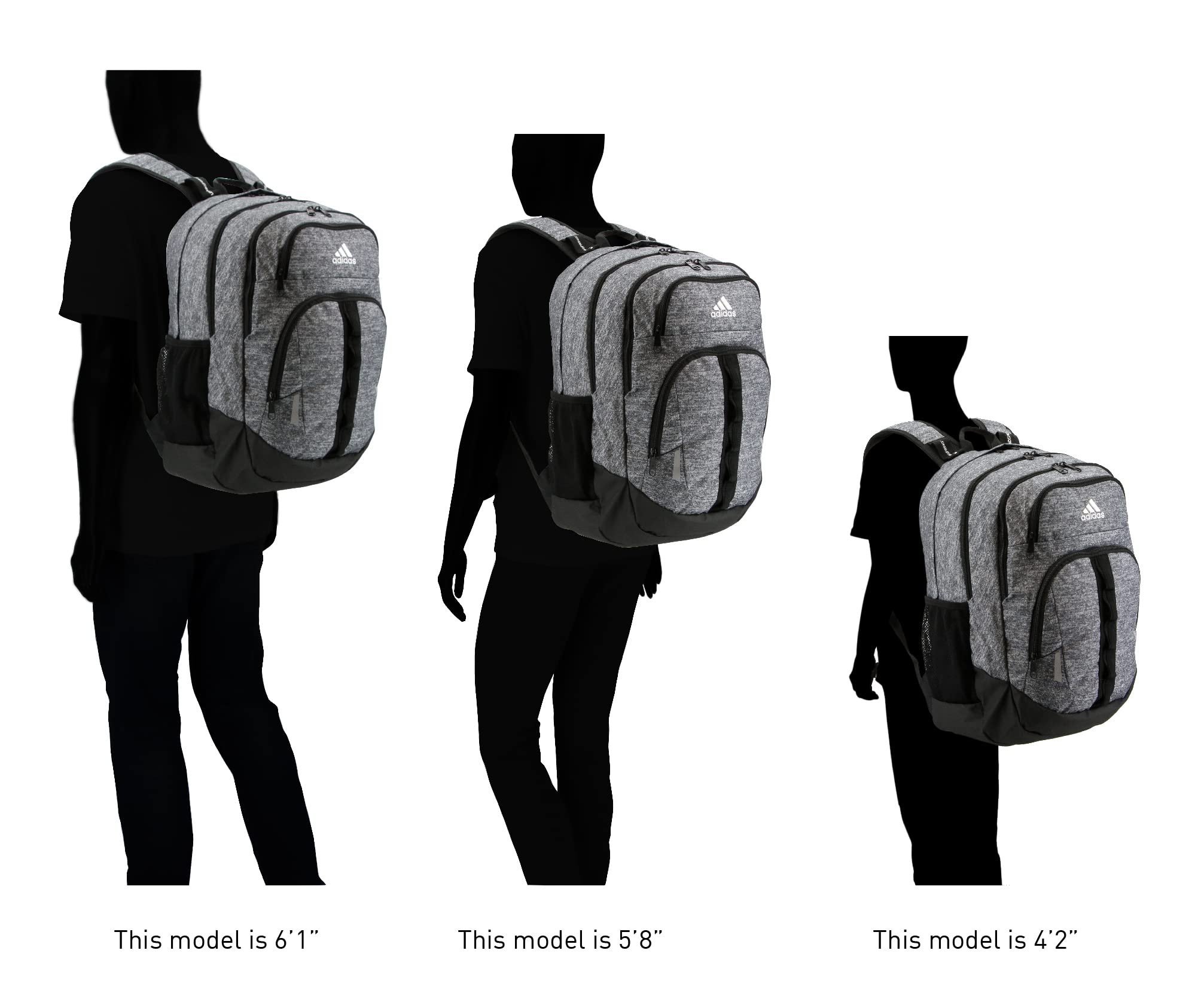 adidas Unisex Prime 6 Backpack, Stone Wash Carbon/Carbon Grey/Rose Gold ...