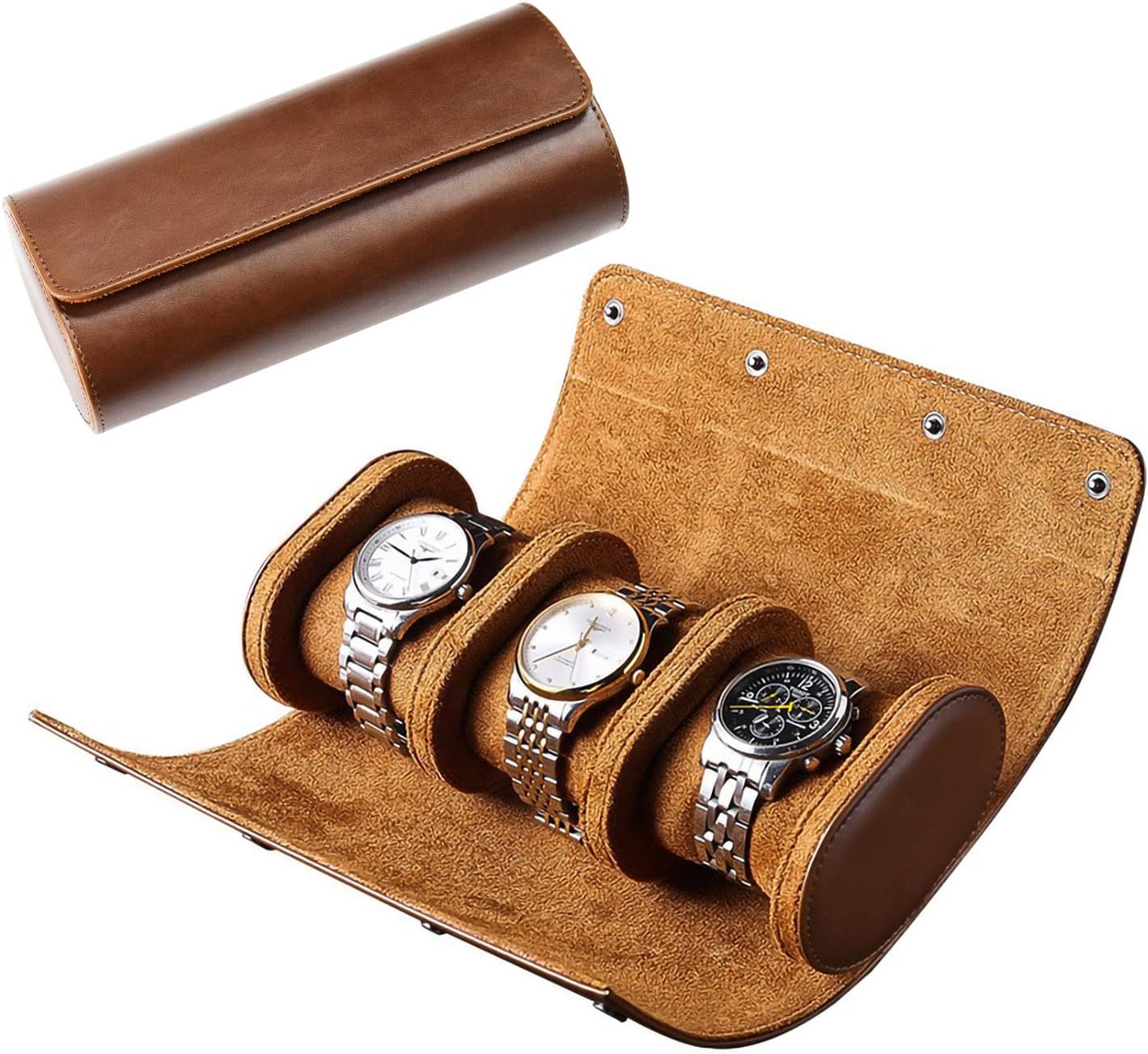 Amazon.com: GSM MGS AWP-3 Travel Watch Organizer Watches Case ...