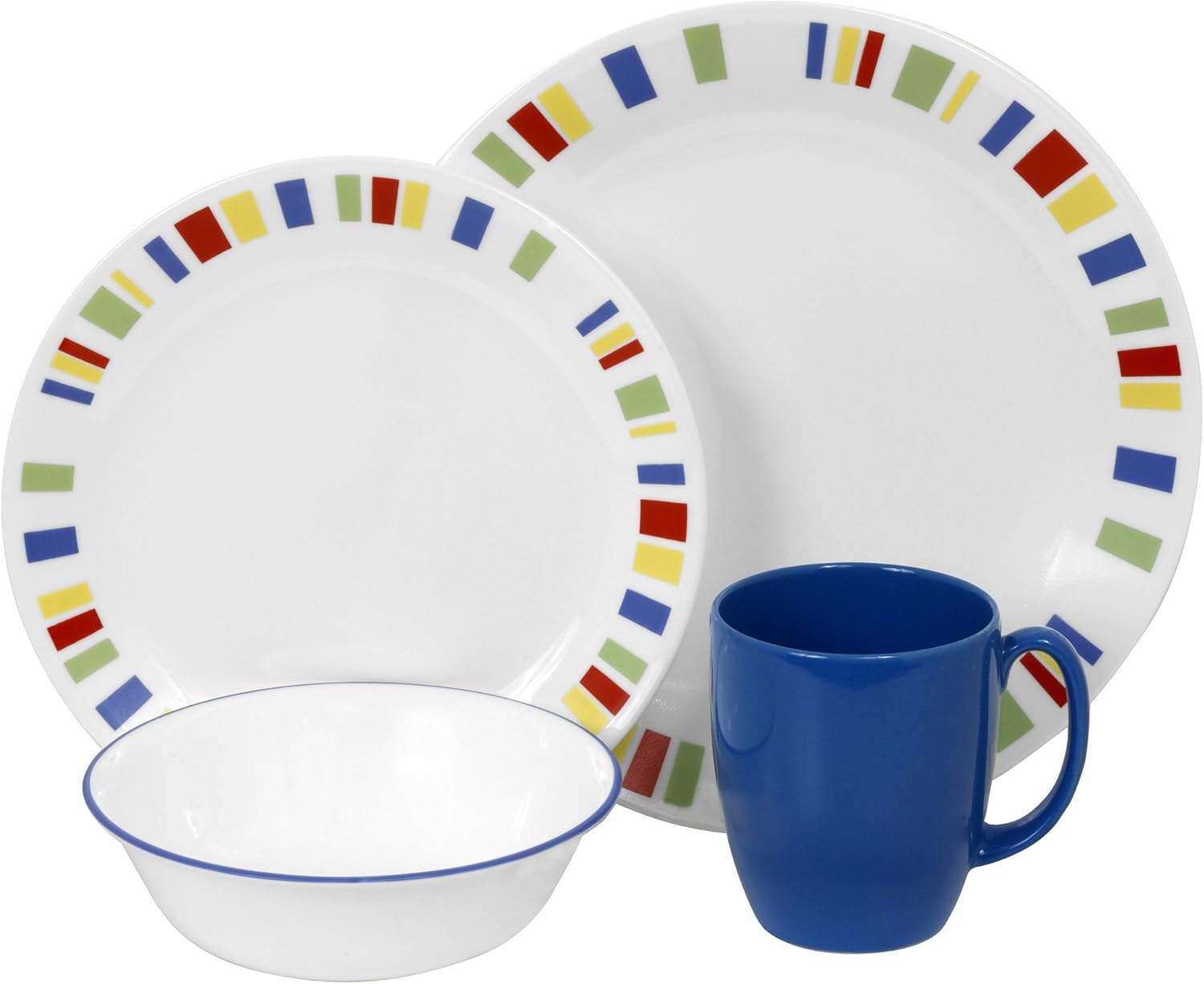 Amazon.com | Corelle Livingware 16 piece Dinnerware Set, Service for 4 ...