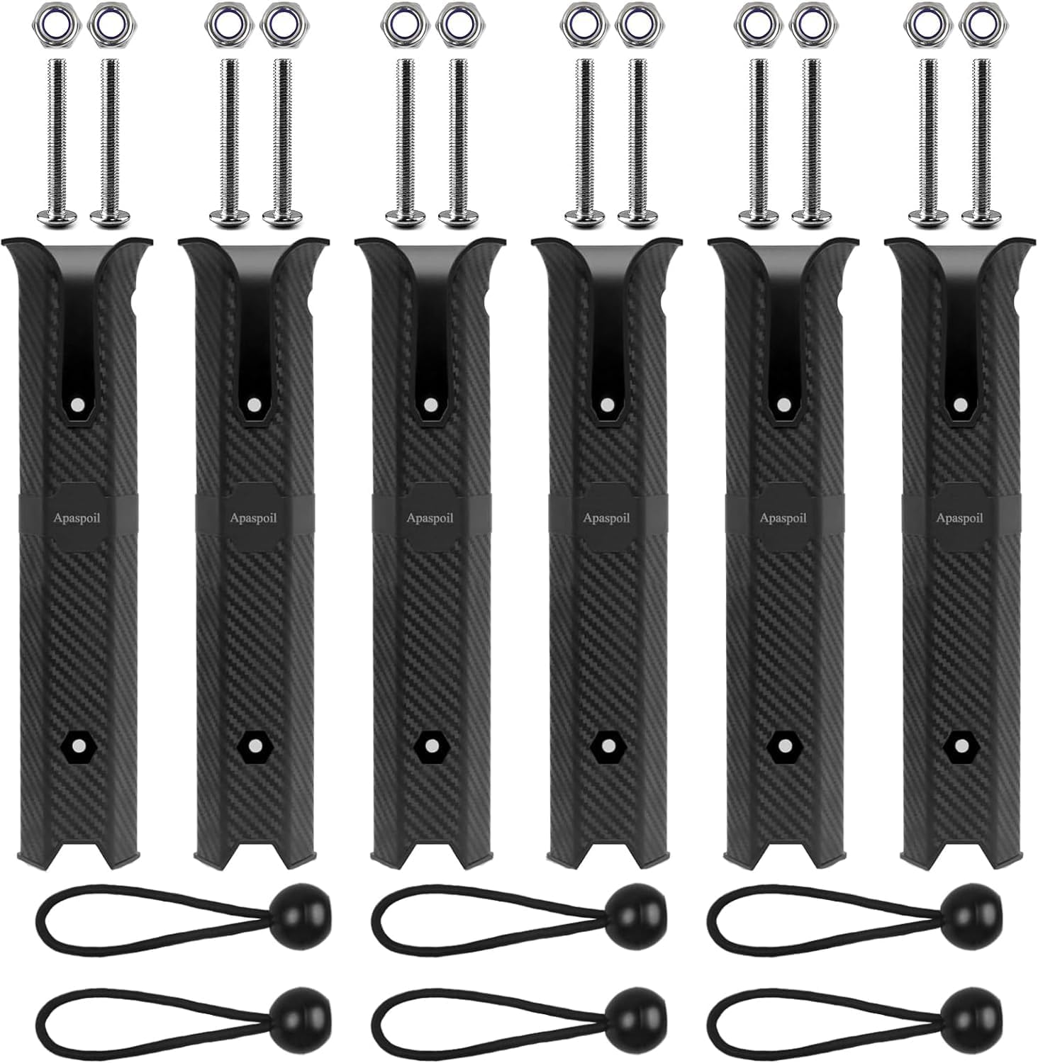 Amazon.com: Apaspoil 6Pcs Plastic Fishing Rod Holders Racks for Boat ...