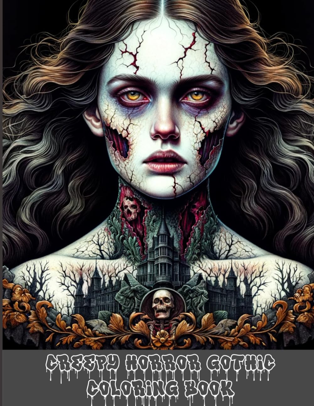 Amazon.com: Creepy Horror Gothic Coloring Book: Adult Coloring Book ...