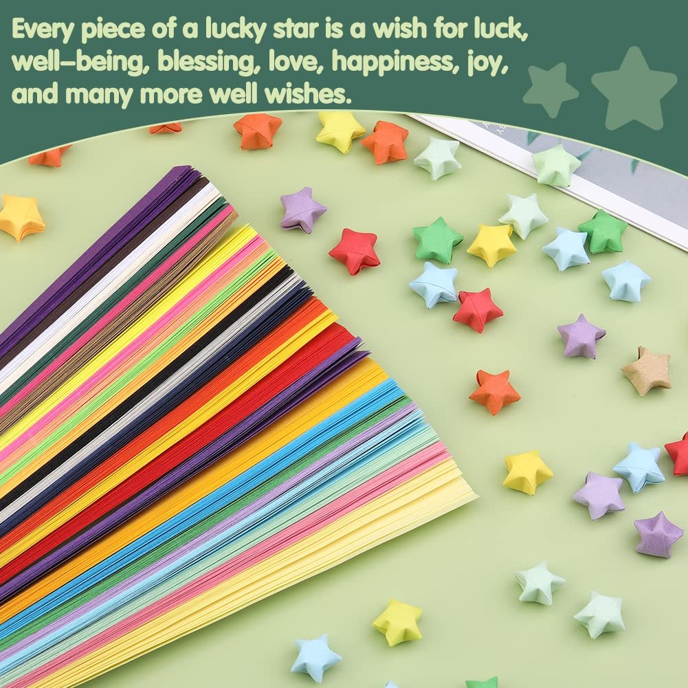 Origami Star Paper Strips Print