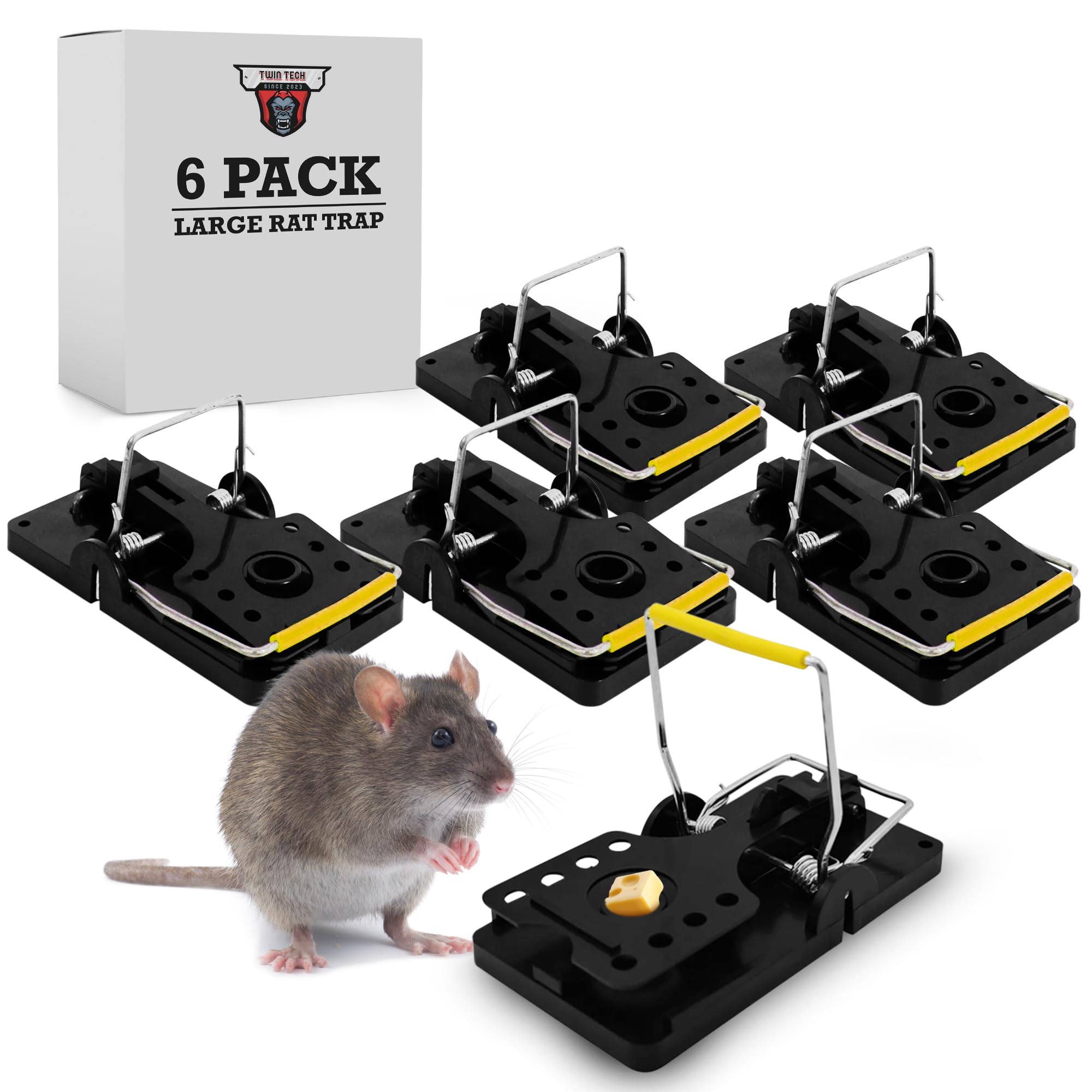 Amazon.com : TwinTech Stainless Steel Mechanical Large Mouse Trap for ...