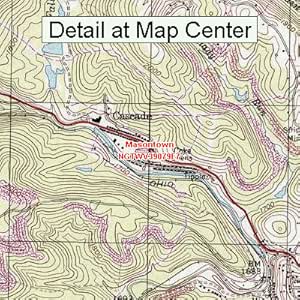 Amazon.com : USGS Topographic Quadrangle Map - Masontown, West Virginia ...