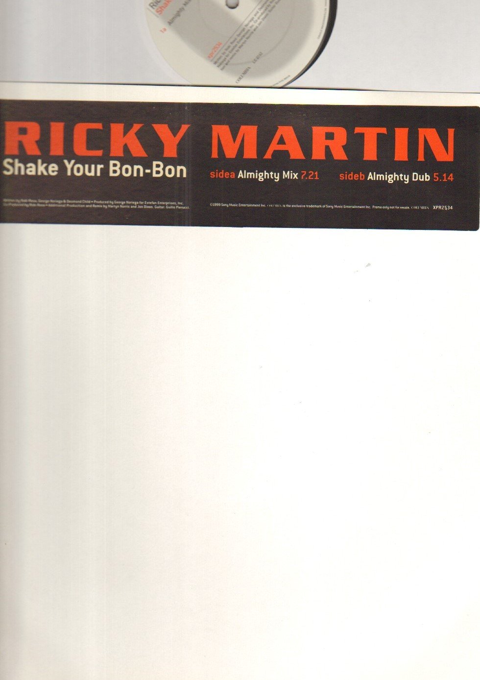 Amazon.com: RICKY MARTIN - SHAKE YOUR BON BON - 12 inch vinyl: CDs & Vinyl