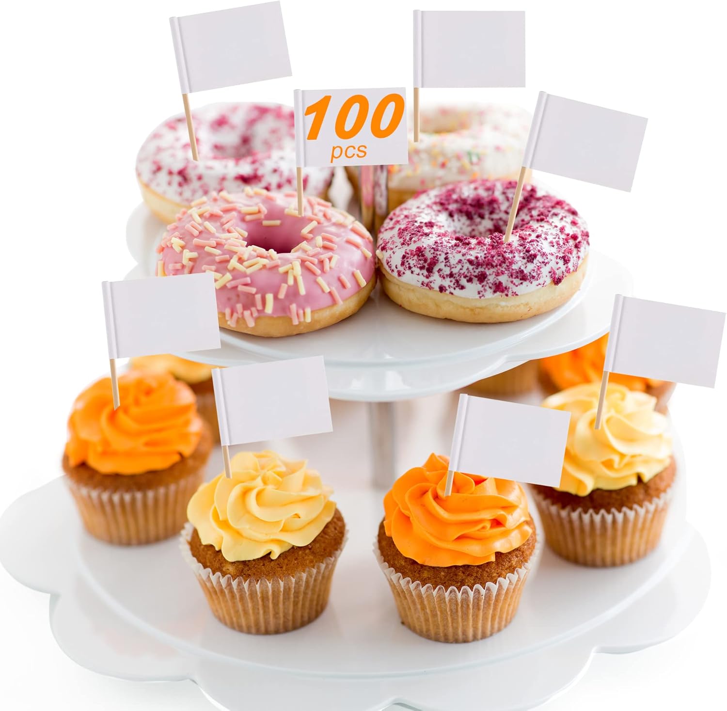 Food Flags Blank Party Food Labels White Food Fags for Buffets to Write ...