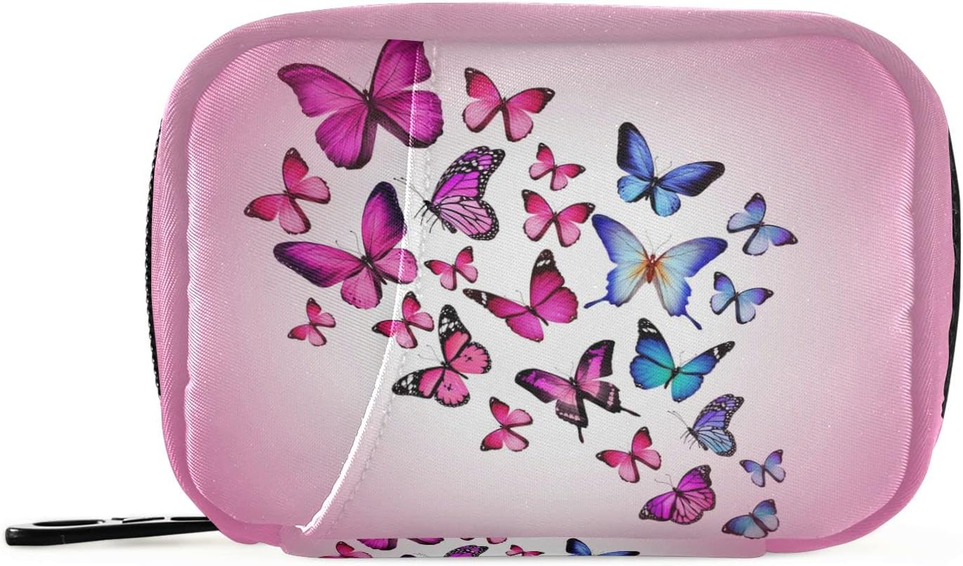 Amazon.com: Butterfly Pill Case, Weekly Portable Pill Bag Container 7 ...