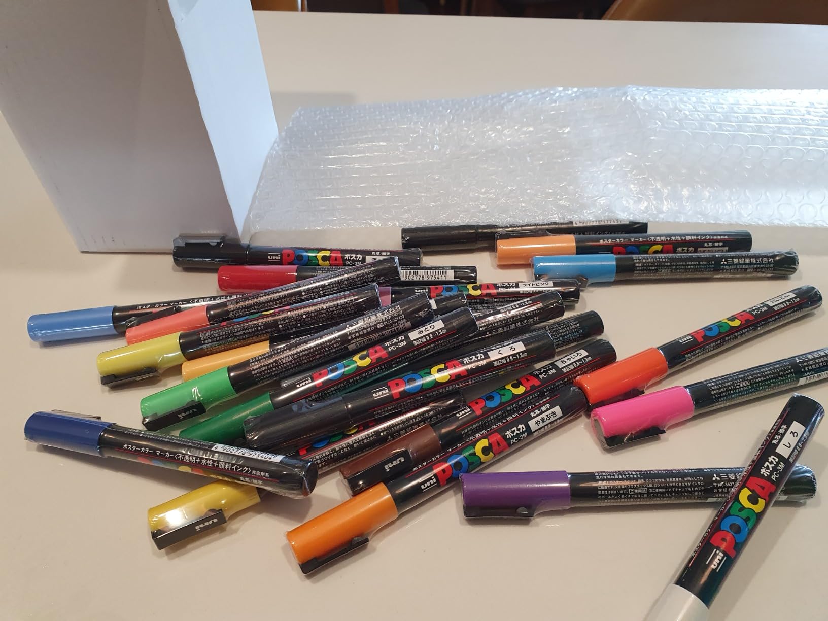 Posca Paint Markers 24 Colors Set Fine Point PC3M Japanese Stationery ...