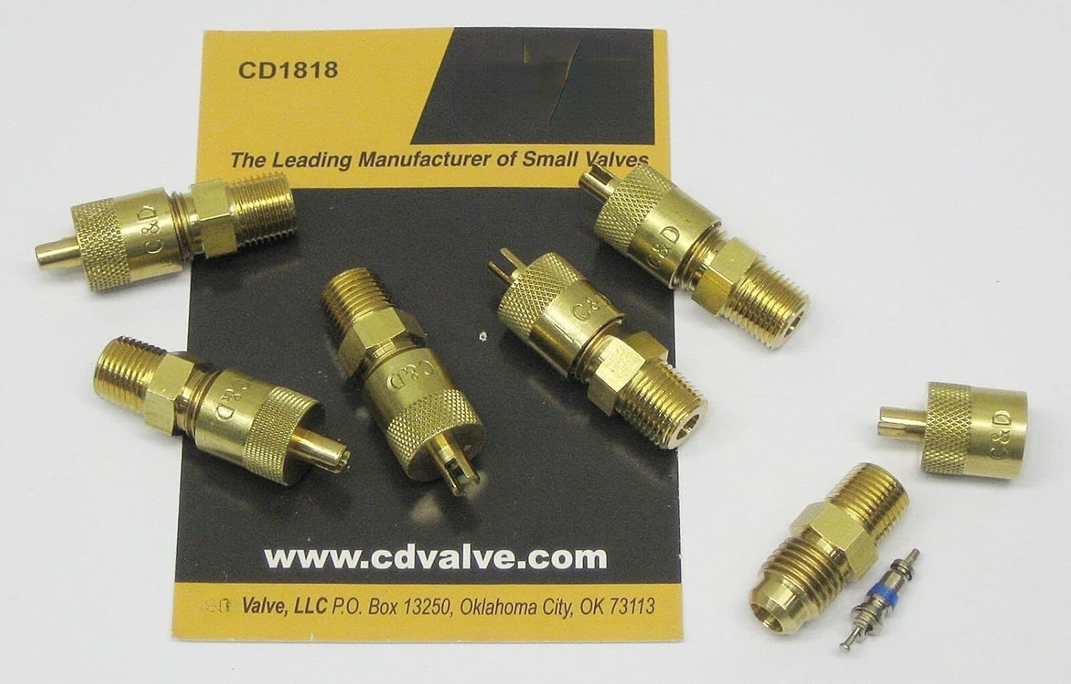 Amazon.com: Valve CD1818 Package of 6 1/4" male flare access x 1/8" MPT ...