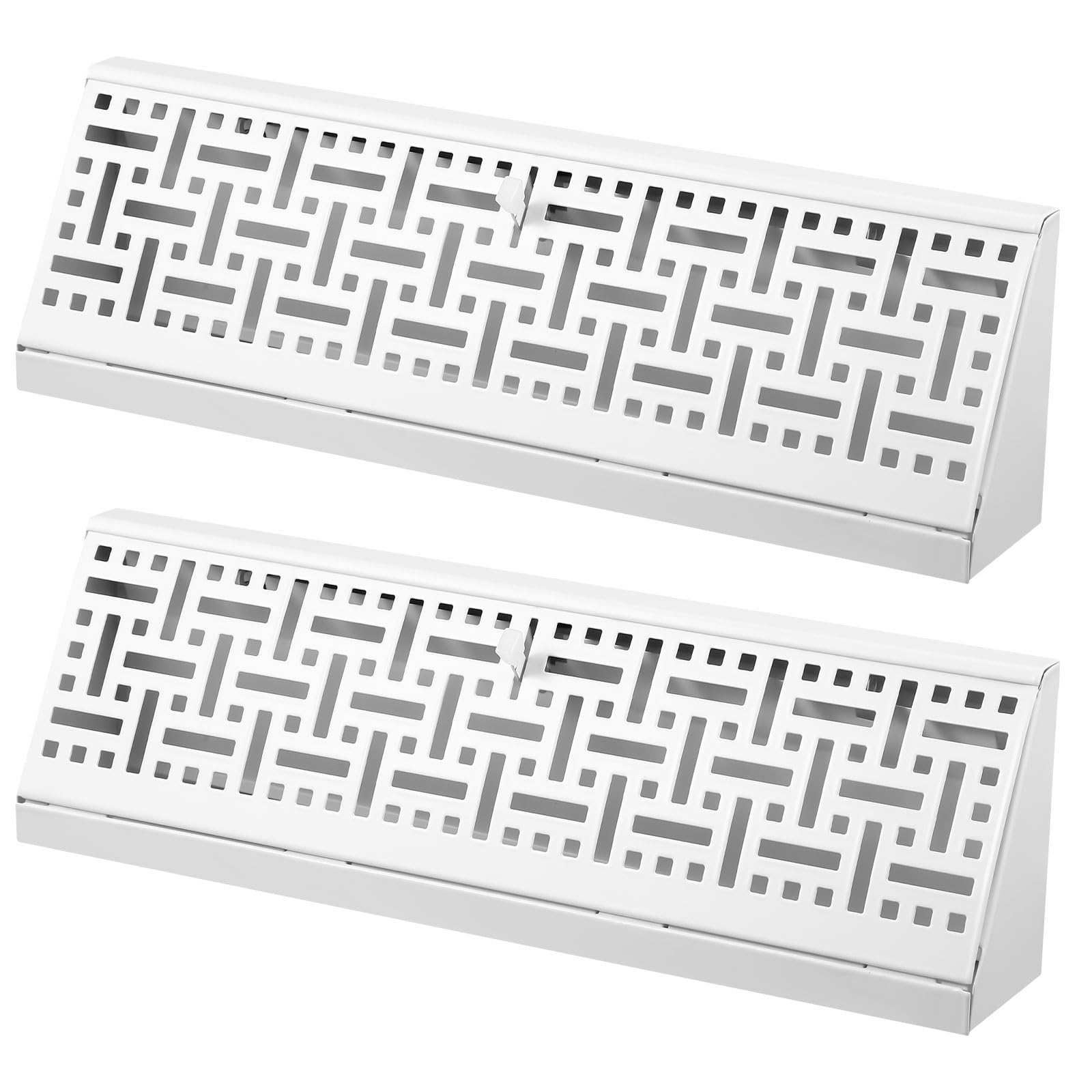 Landhoow 2 Pack Baseboard Register Diffuser, Vent Covers for Home Floor ...