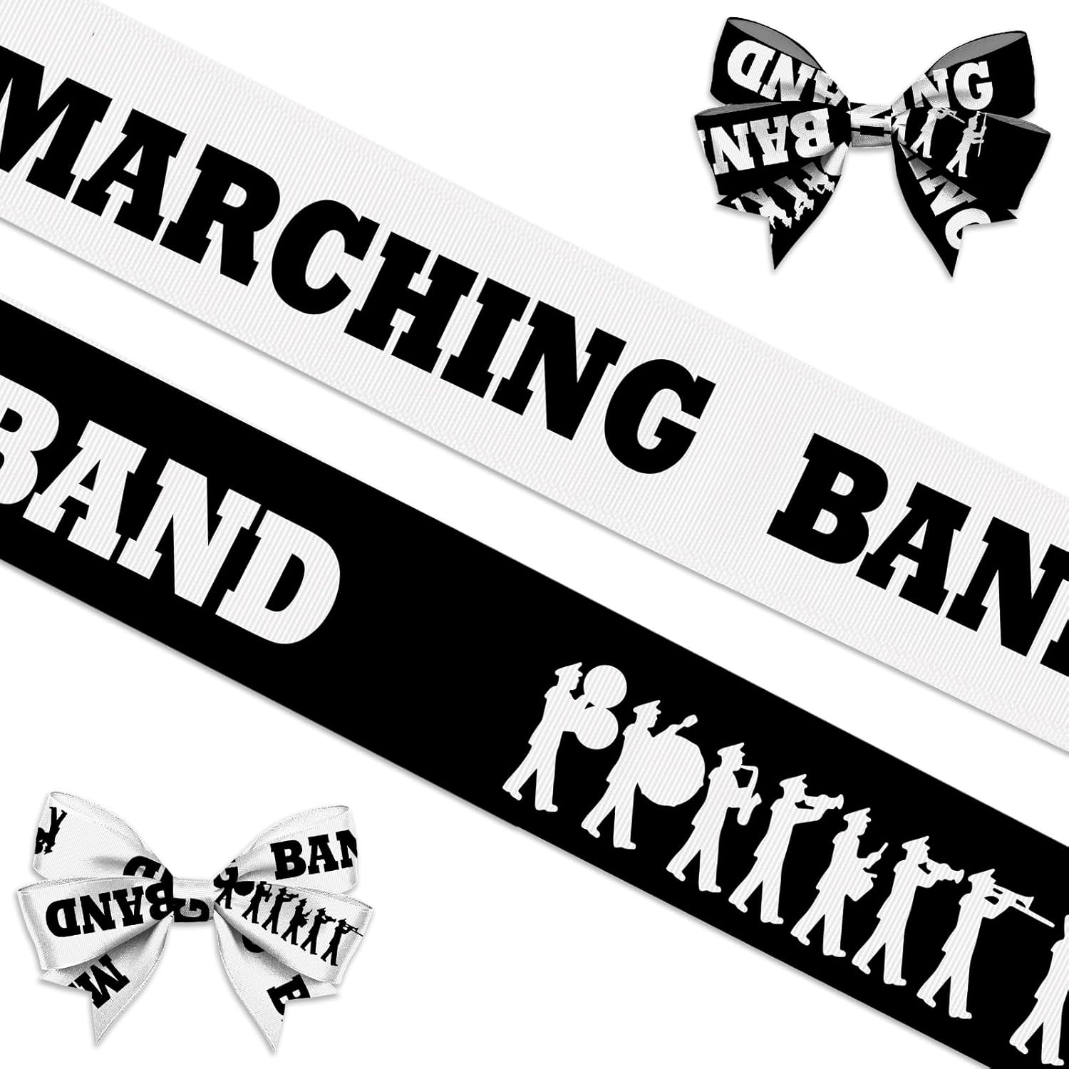 Amazon.com: Threetols 2 Rolls 10 Yards Marching Band Ribbons, 7/8 ...