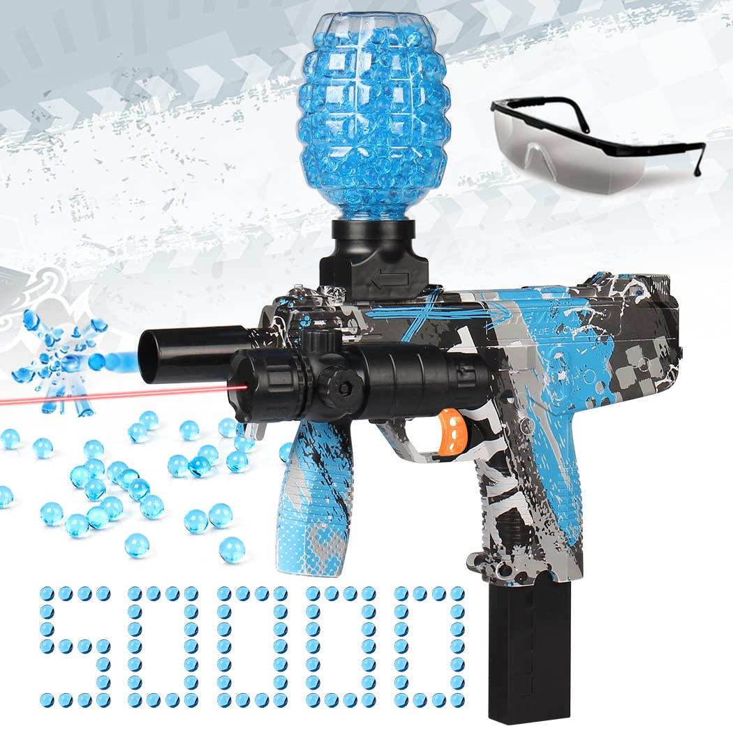 Buy Splat Ball Blaster Automatic-Uzi, Electric Gel Splat Ball Blaster ...