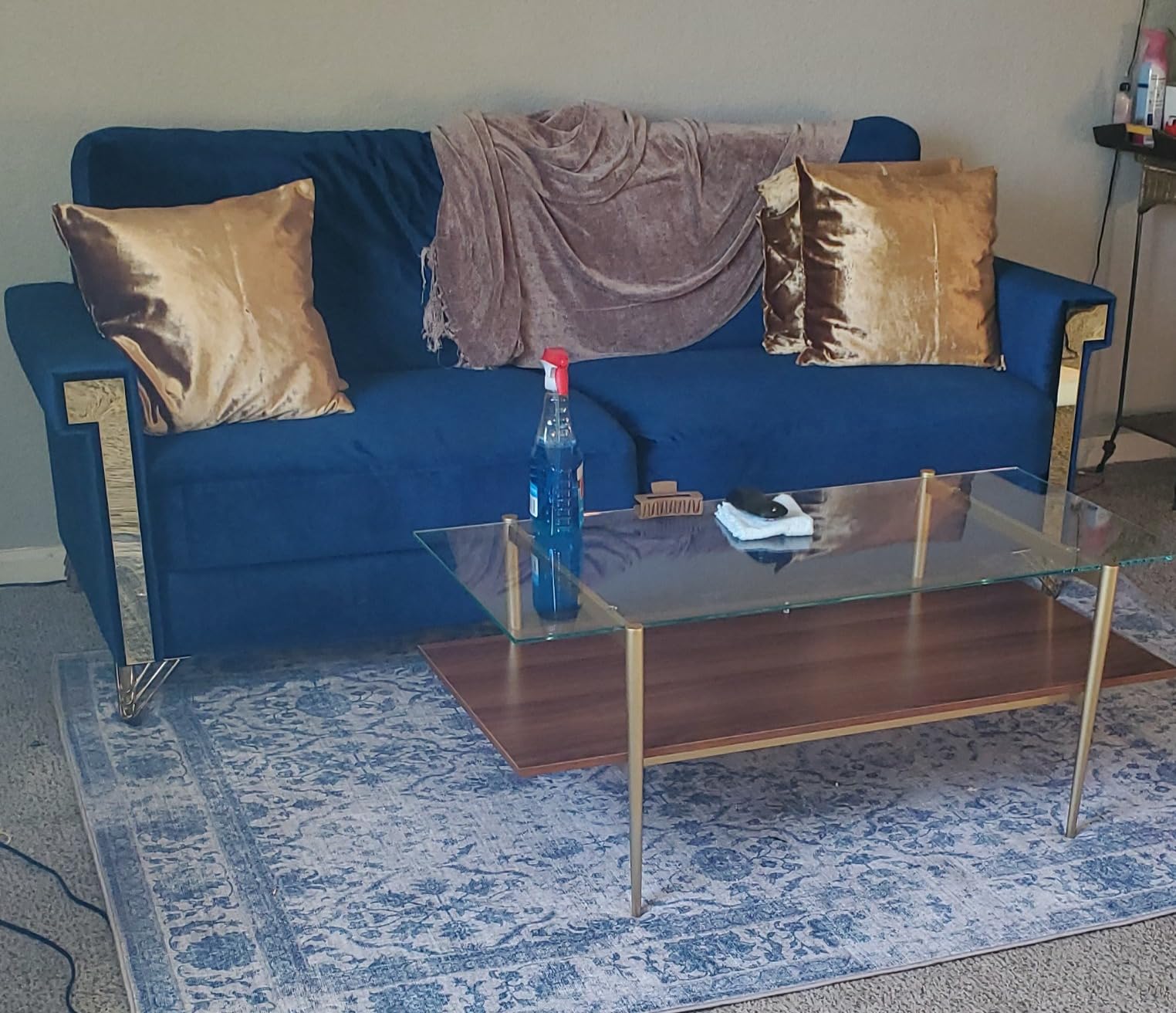$28/mo - Finance Saint Mossi Tadio Glass Coffee Table, Clear Double ...