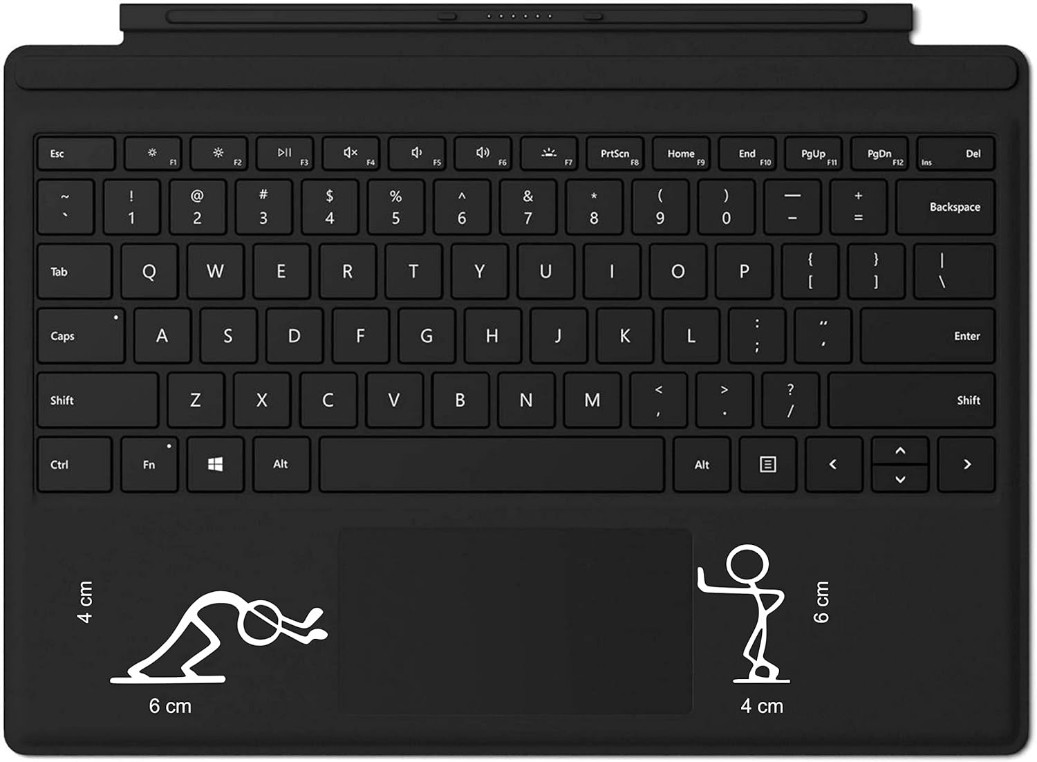 Amazon.com: 4 pcs Funny Laptop Sticker for Trackpad, One Size Fits All ...