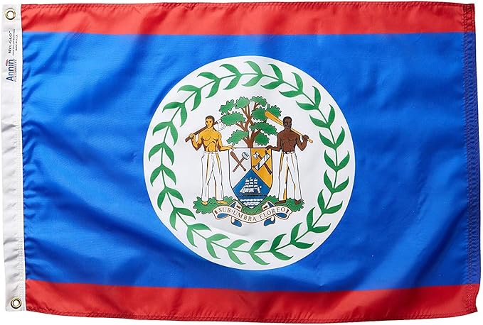 Amazon.com : Annin Flagmakers Belize Flag USA-Made to Official United ...