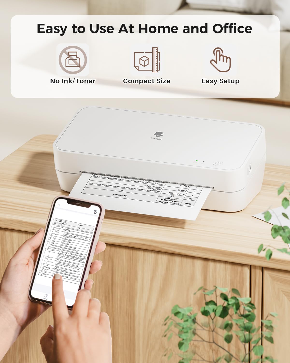 Snapklik.com : S821 Inkless Thermal Printer, 2.4 GHz WiFi Wireless ...