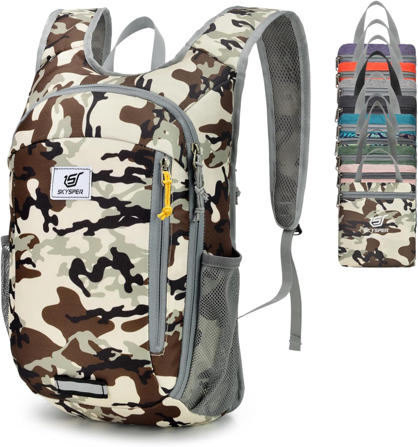 Amazon.com : SKYSPER Small Daypack 10L Hiking Backpack Packable ...