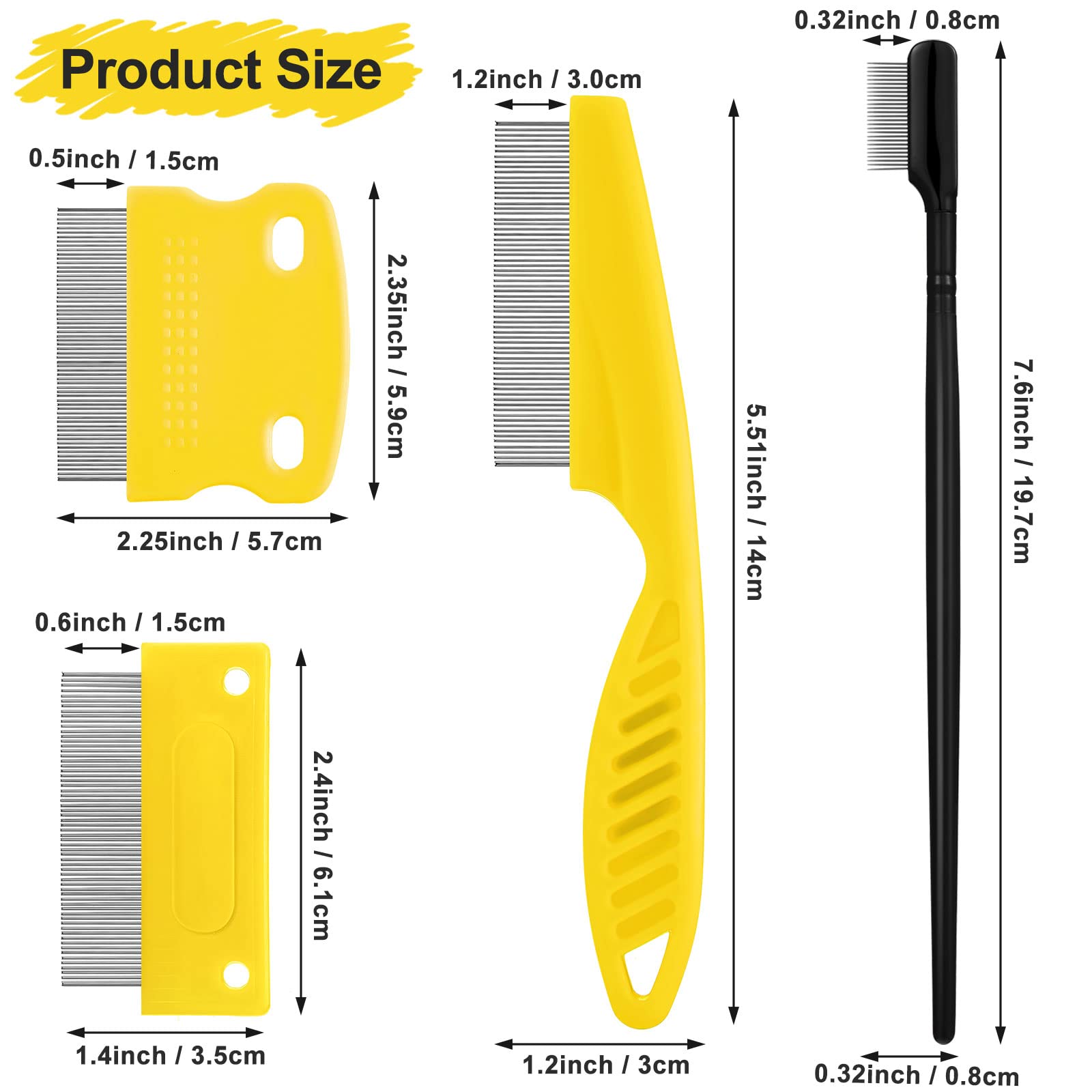 Snapklik.com : 5 Pieces Dog Eye Combs Tear Stain Remover Combs Pet ...