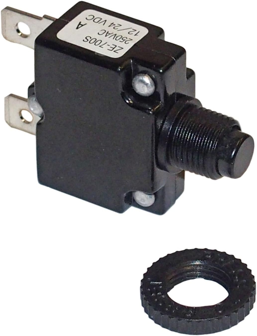 Miniature Push Button 6 Amp Circuit Breaker for DC or AC Circuits ...