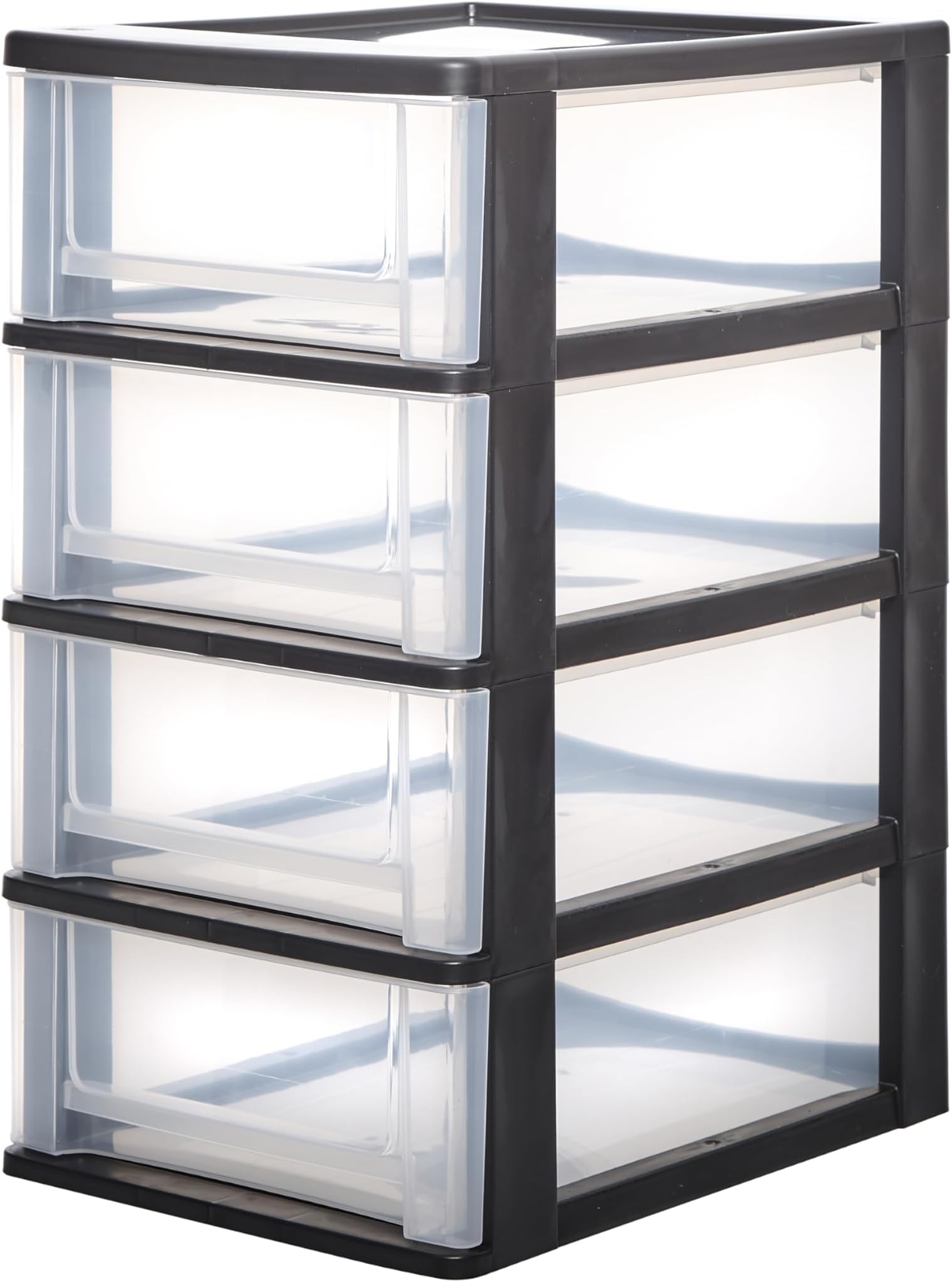 Iris Ohyama, Plastic Drawers Storage Unit, Plastic Storage Drawers, A4 ...