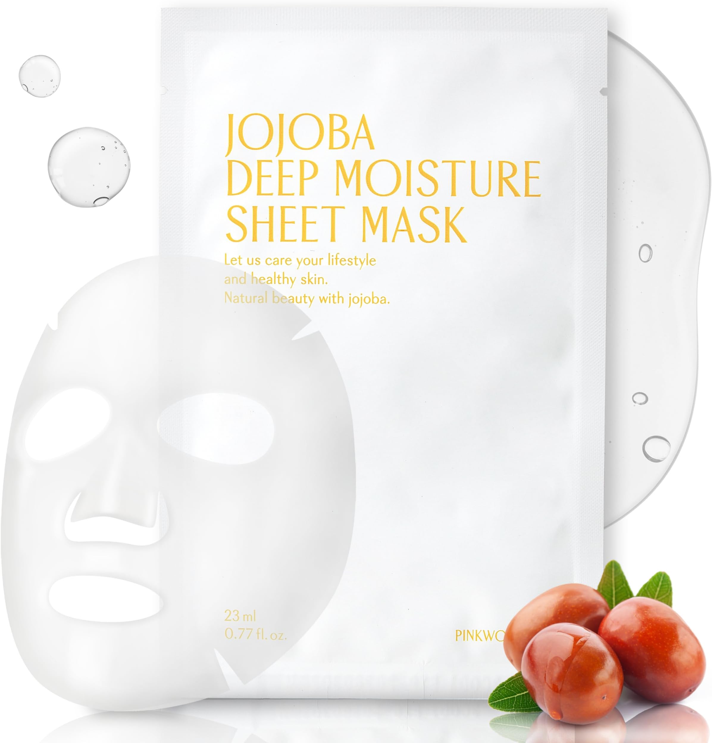 Amazon.com : PINKWONDER Jojoba Deep Moisture Sheet Masks (5EA), Jojoba ...