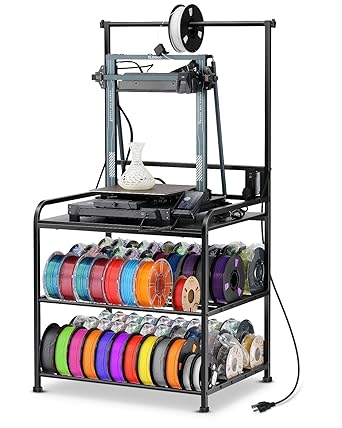 Amazon.com: AHOWPD 3D Printer Rack Filaments Storage - Rolling 3d ...
