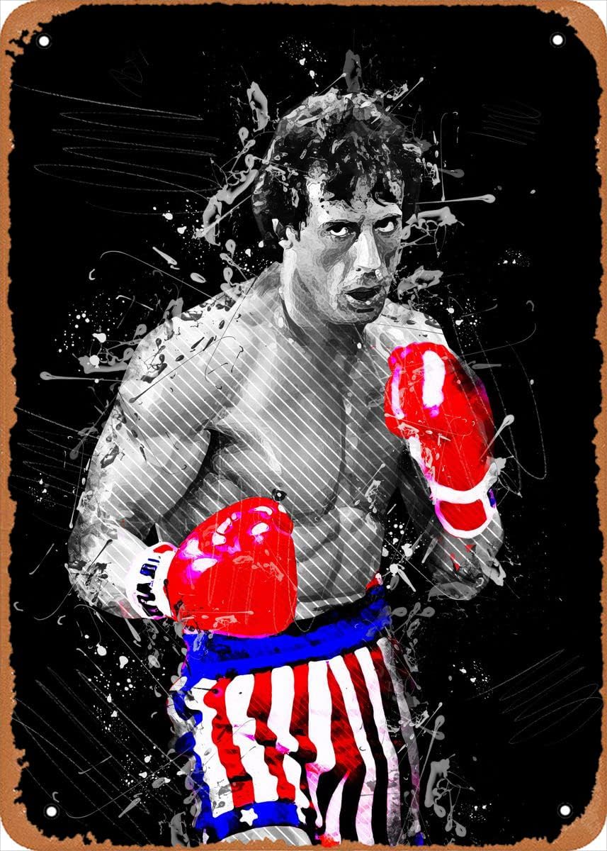 Amazon.com: Ysirseu Rocky Balboa Metal Tin Sign 8 x 12 in Rocky Balboa ...